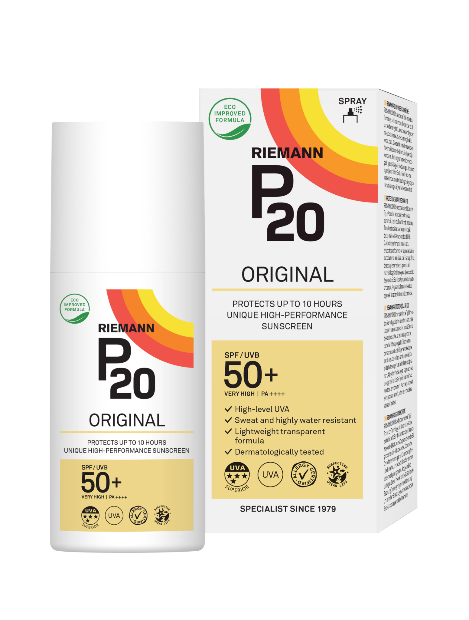 Original Spray SPF 50+ - P20.co.uk